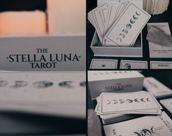 Tarot Card Deck With Guidebook the Stella Luna Tarot 78 Card Unique ...