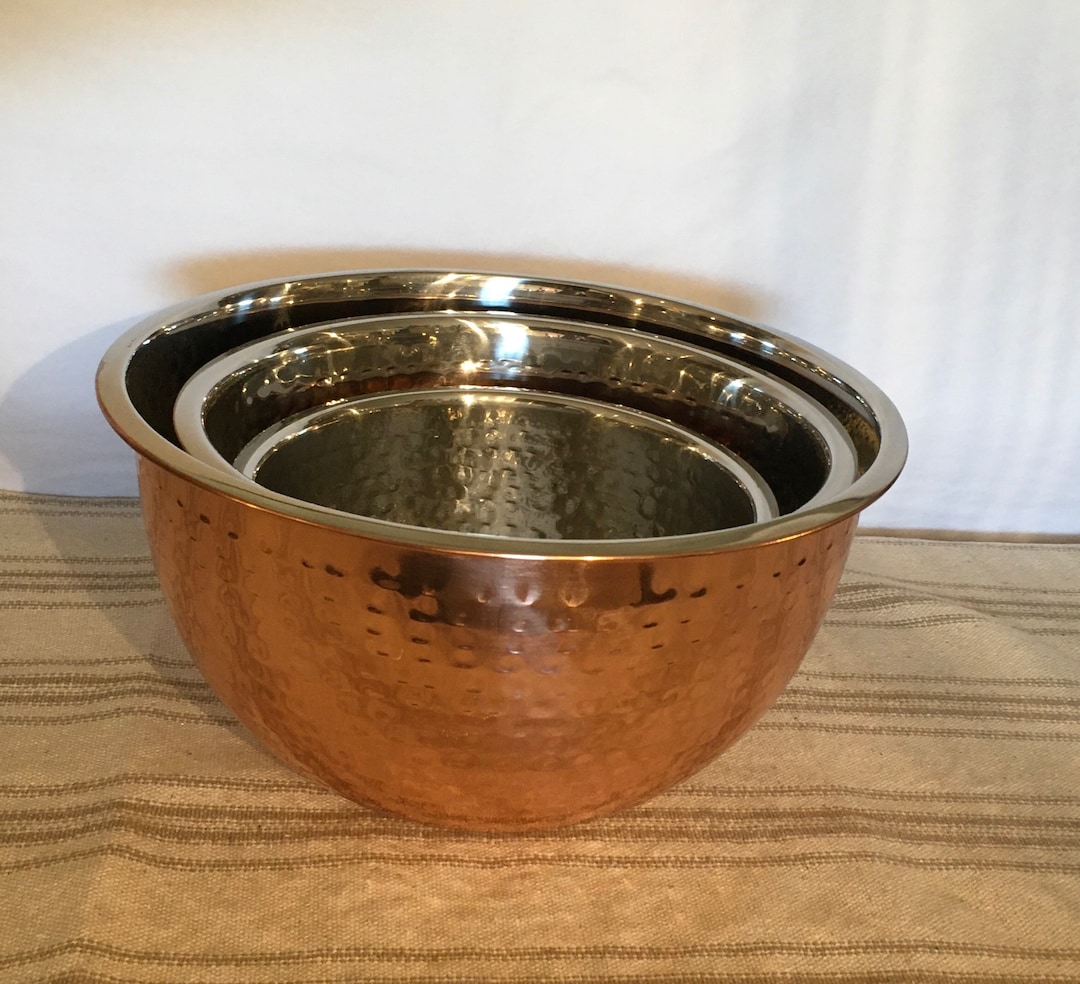Copper Bowl Set - Etsy