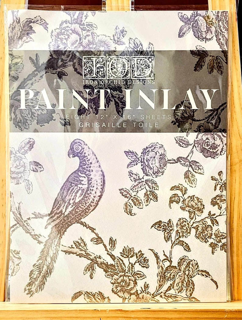 Iron Orchid Designs Inlay-grisaille Toile - Etsy