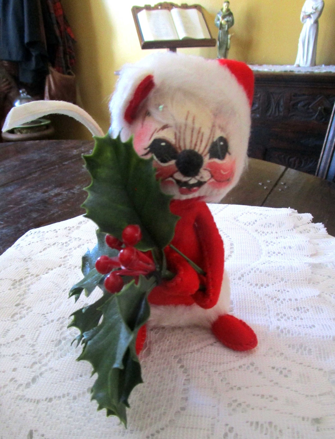 1971, Annalee Mouse, Christmas Mouse, Annalee Doll, Vintage Doll, Mouse ...