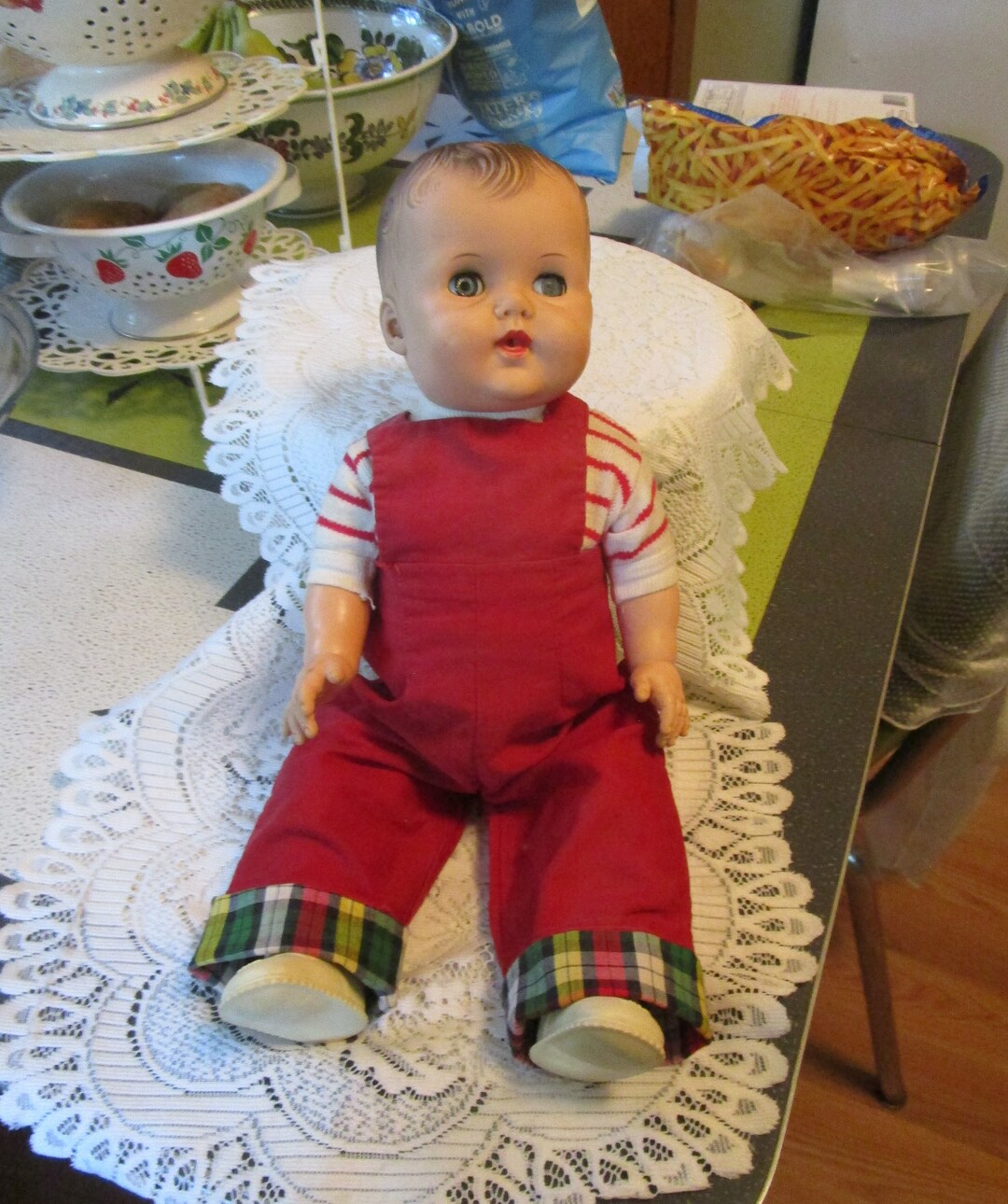 Vintage Doll, Vinyl Doll, Boy Doll, Squeaker Doll, Vintage Toys, Baby ...
