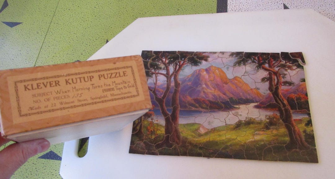 135 Pc, Antique Puzzle, Scenic Puzzle, 8X10 In, Miniature Puzzle ...