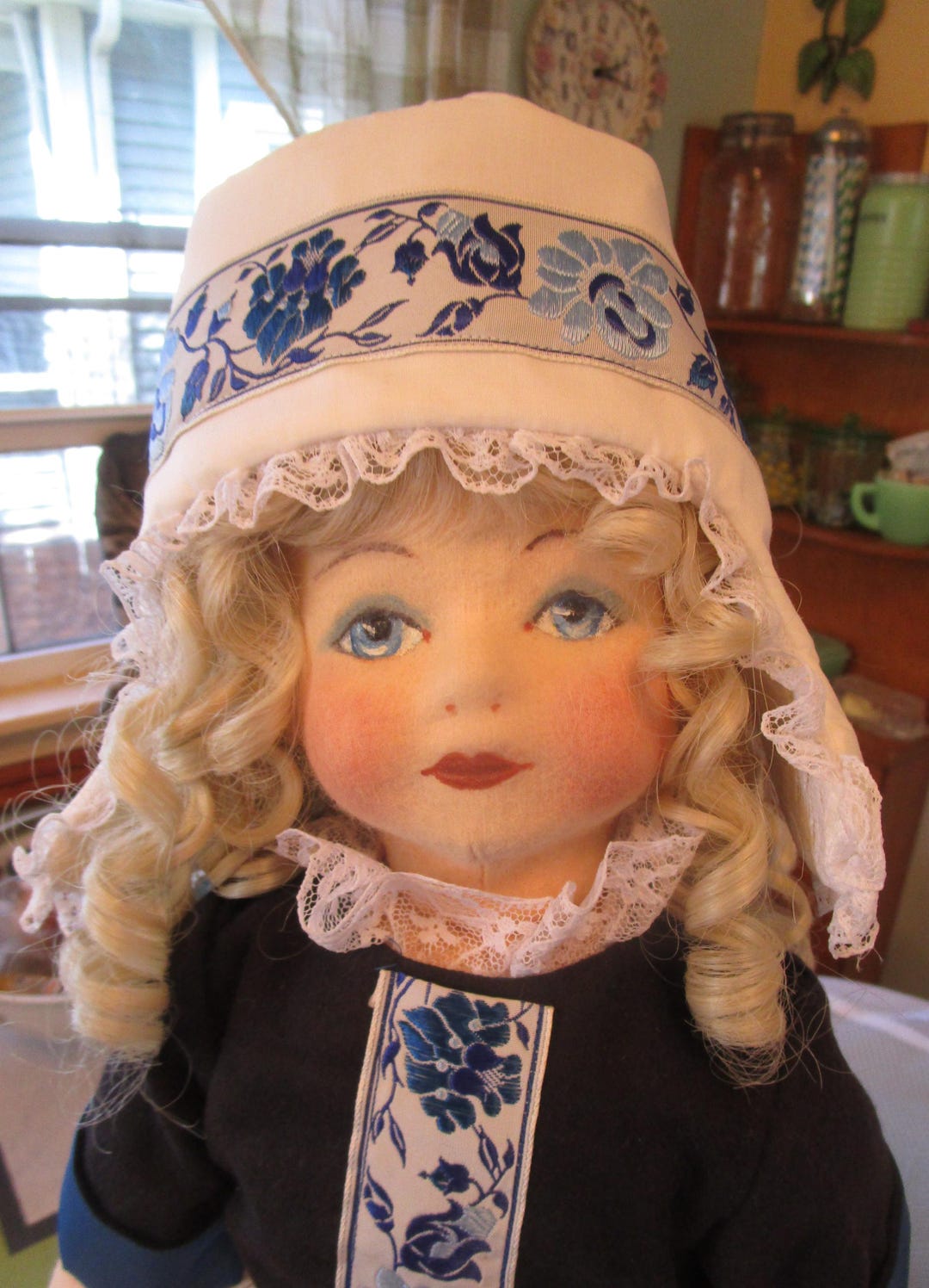 24in, Felt Doll, Dutch Girl, Handmade Doll, International Doll, Dutch ...