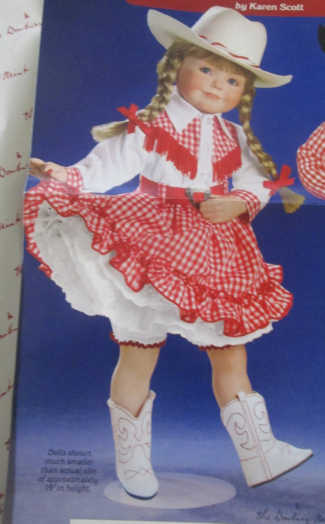 Cowgirl Doll, Country Line Dancer, Porcelain Doll, Danbury Mint, Karen ...