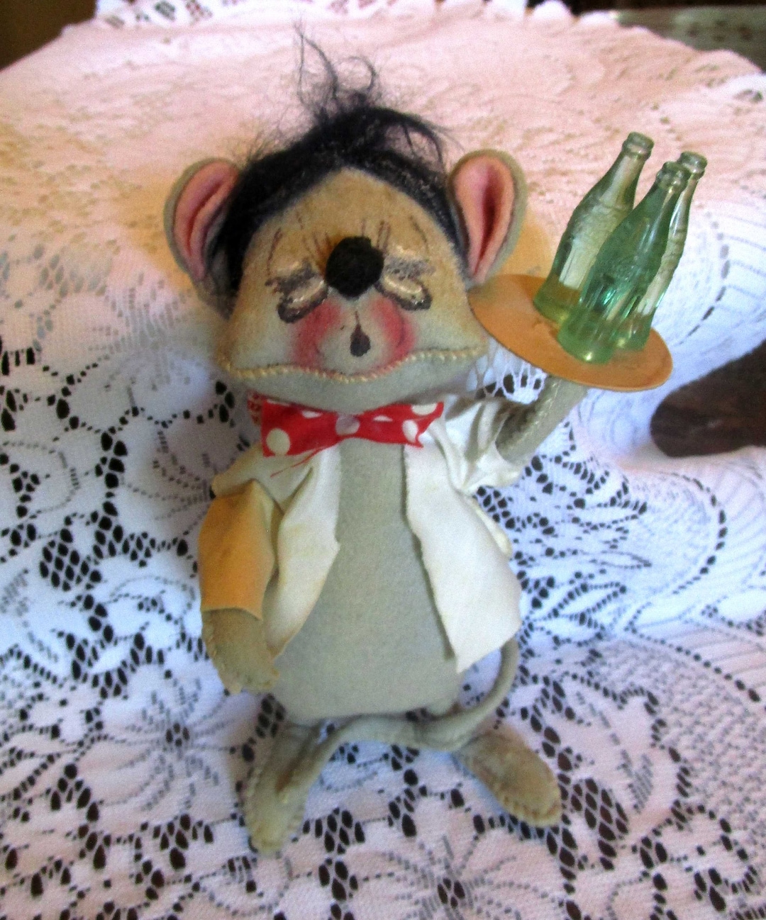 1969, Annalee Mouse, Waiter Mouse, Annalee Doll, Vintage Doll, Mouse ...