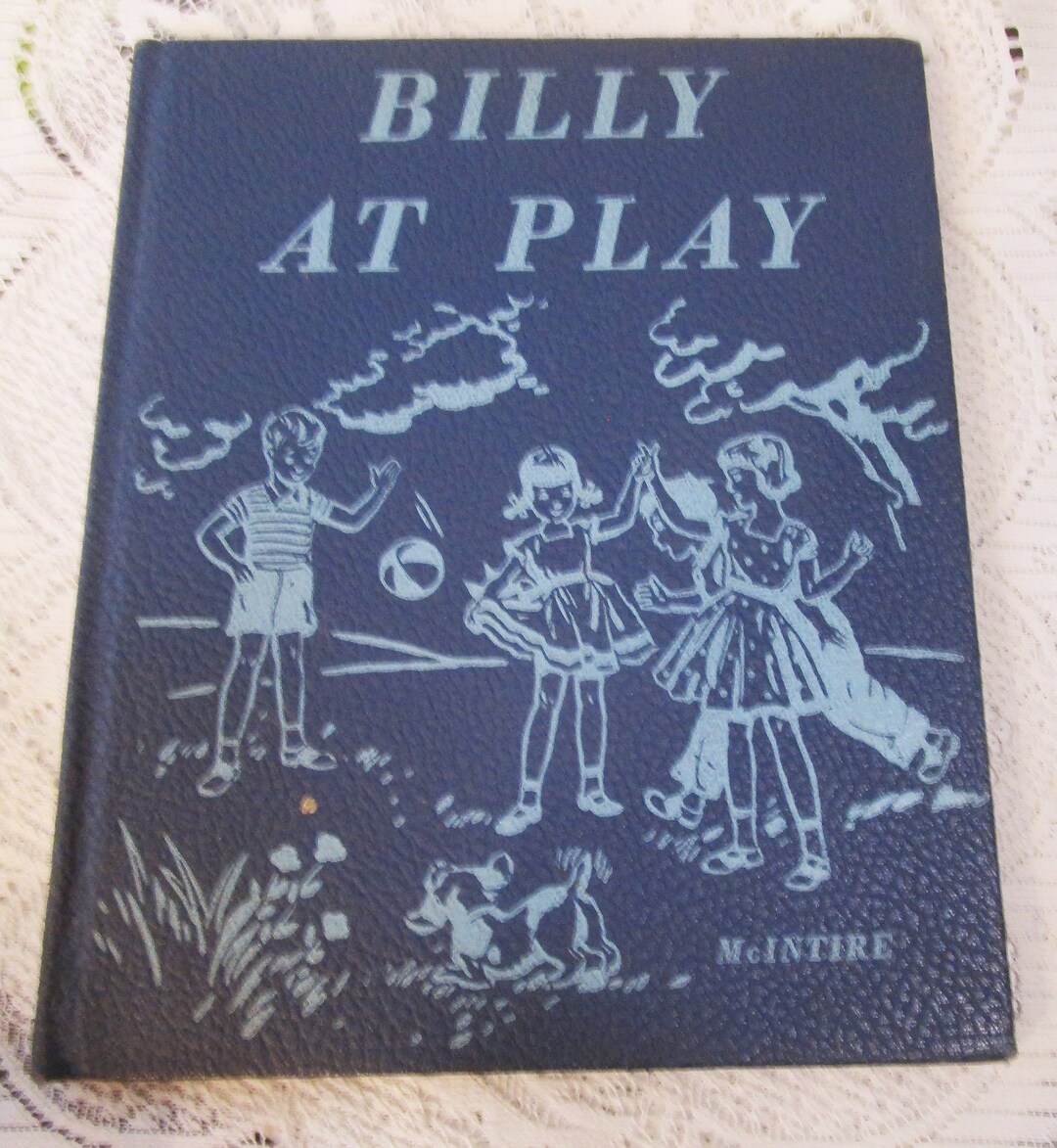 1949, Early Reader, Billy at Play, Vintage Reader, Vintage Book ...