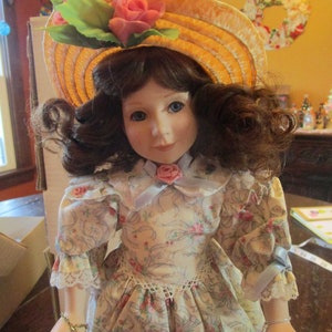 Gorham Doll, Victorian Flower Girl, Porcelain Doll, Ron Schrubbe ...