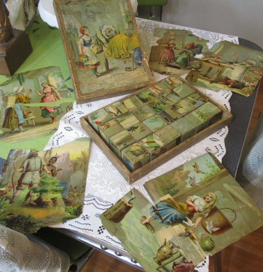 Antique Puzzle, Block Puzzle, Victorian Puzzle, Antique Toys, Fairy ...