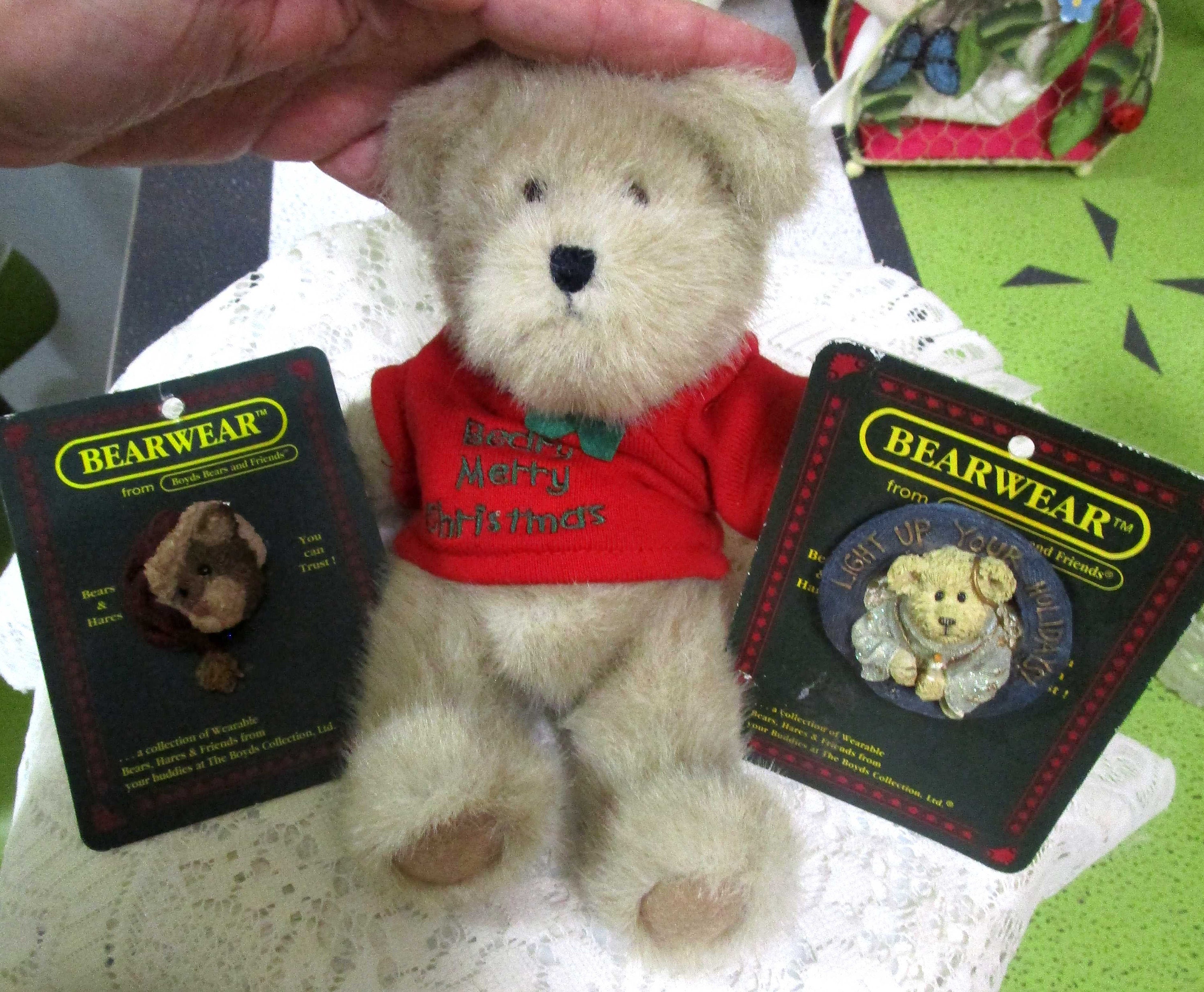 Boyds Bear 2 Boyds Pins Teddy Bears Vintage Bears Plush - Etsy