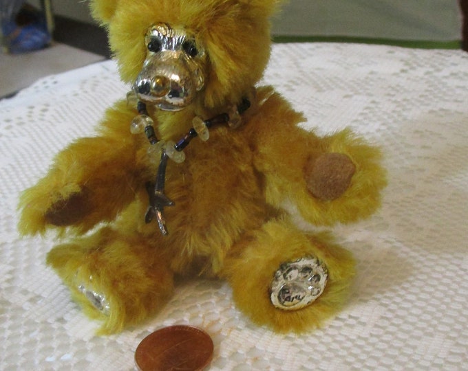 RARE, Raikes Bear, Silver Face, Miniature Bear, Mohair Bear, Vintage ...