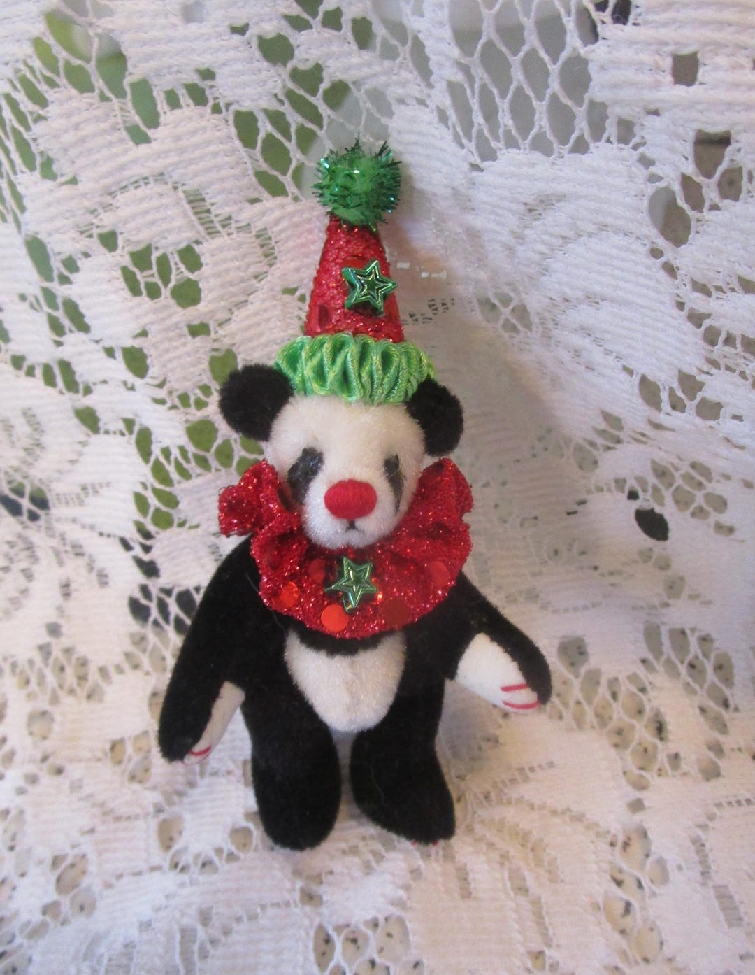 Miniature Bear, Clown, Panda Bear, Artist Bear, Teddy Bear, Vintage ...