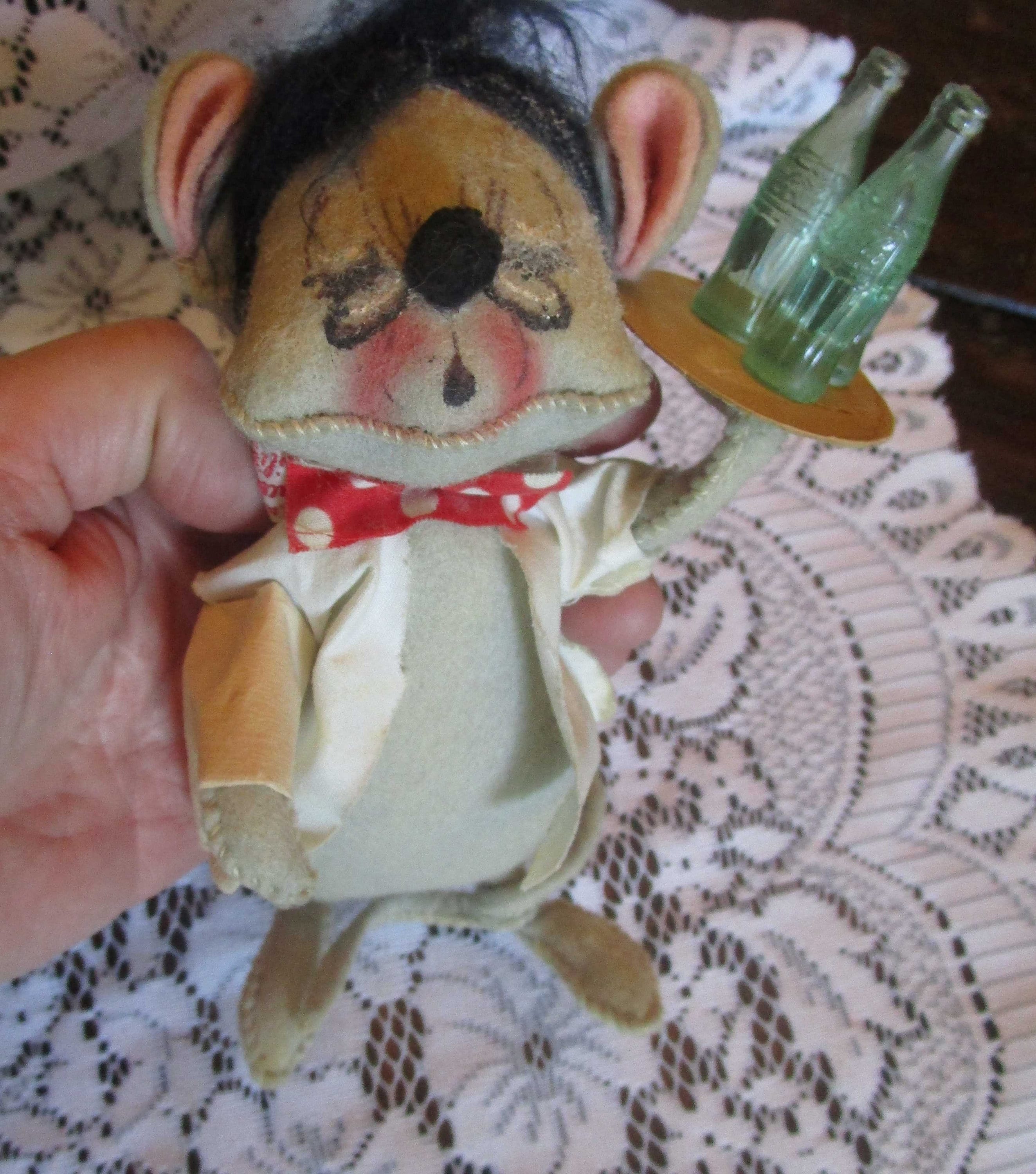 1969 Annalee Mouse Waiter Mouse Annalee Doll Vintage Doll - Etsy