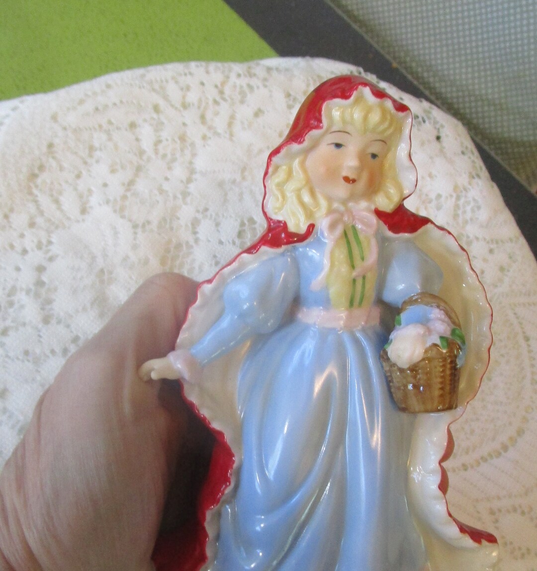 1999, Red Riding Hood, Vintage Figurine, Fairy Tales, Riding Hood ...
