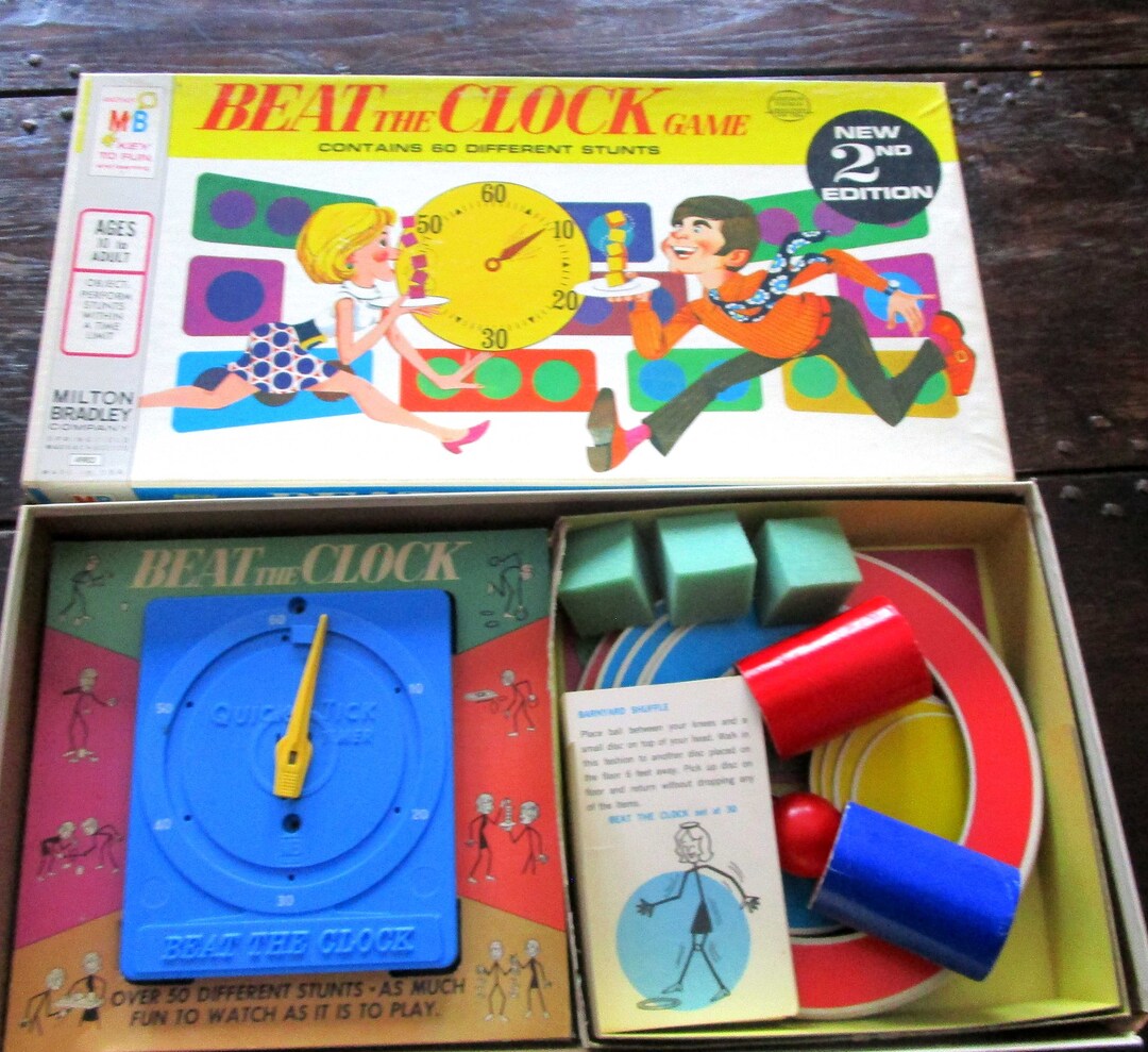 1960s Beat the Clock Board Game Party Game Vintage Games - Etsy