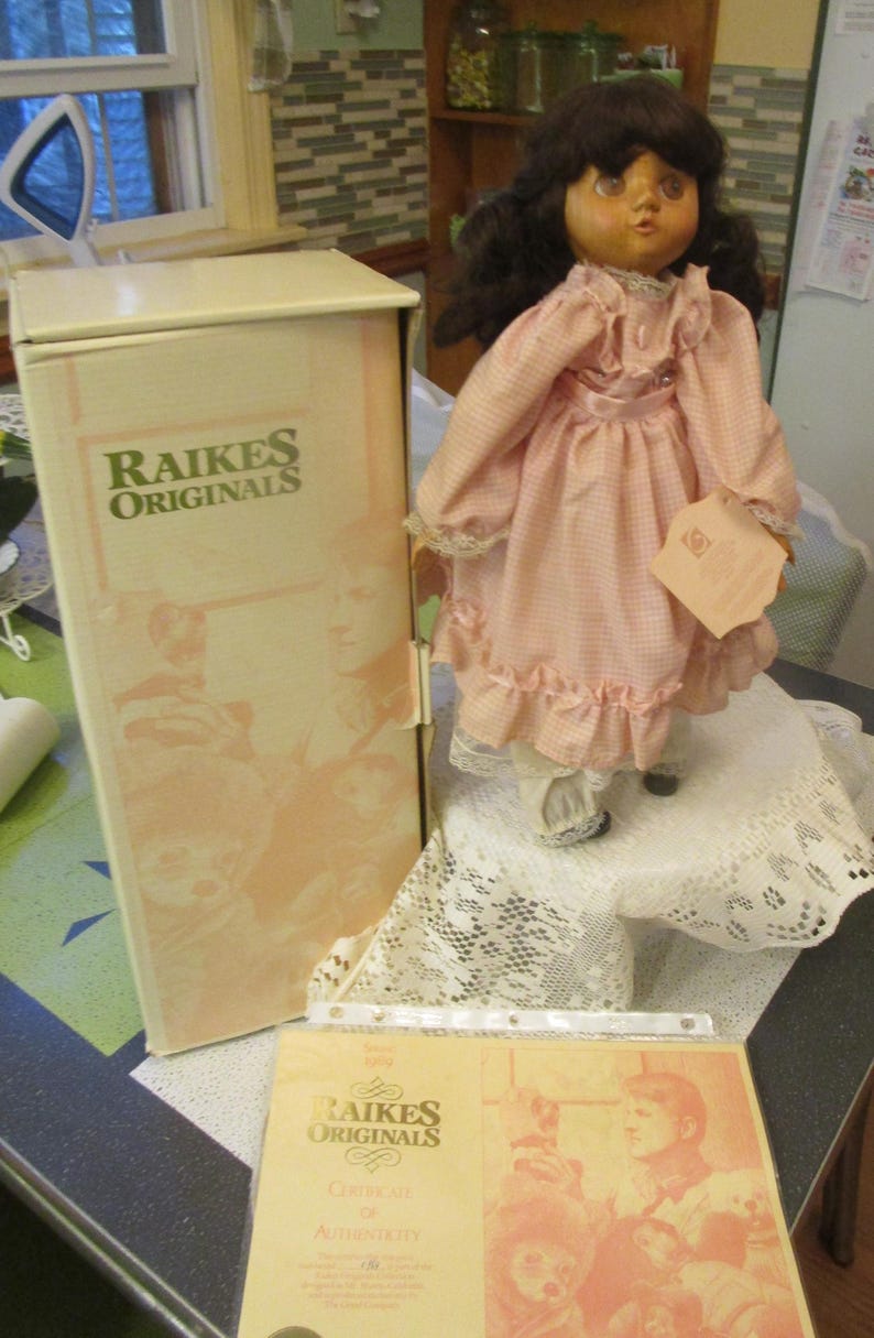 Raikes Doll, Wooden Doll, Molly, Vintage Doll, Robert Raikes, Limited ...