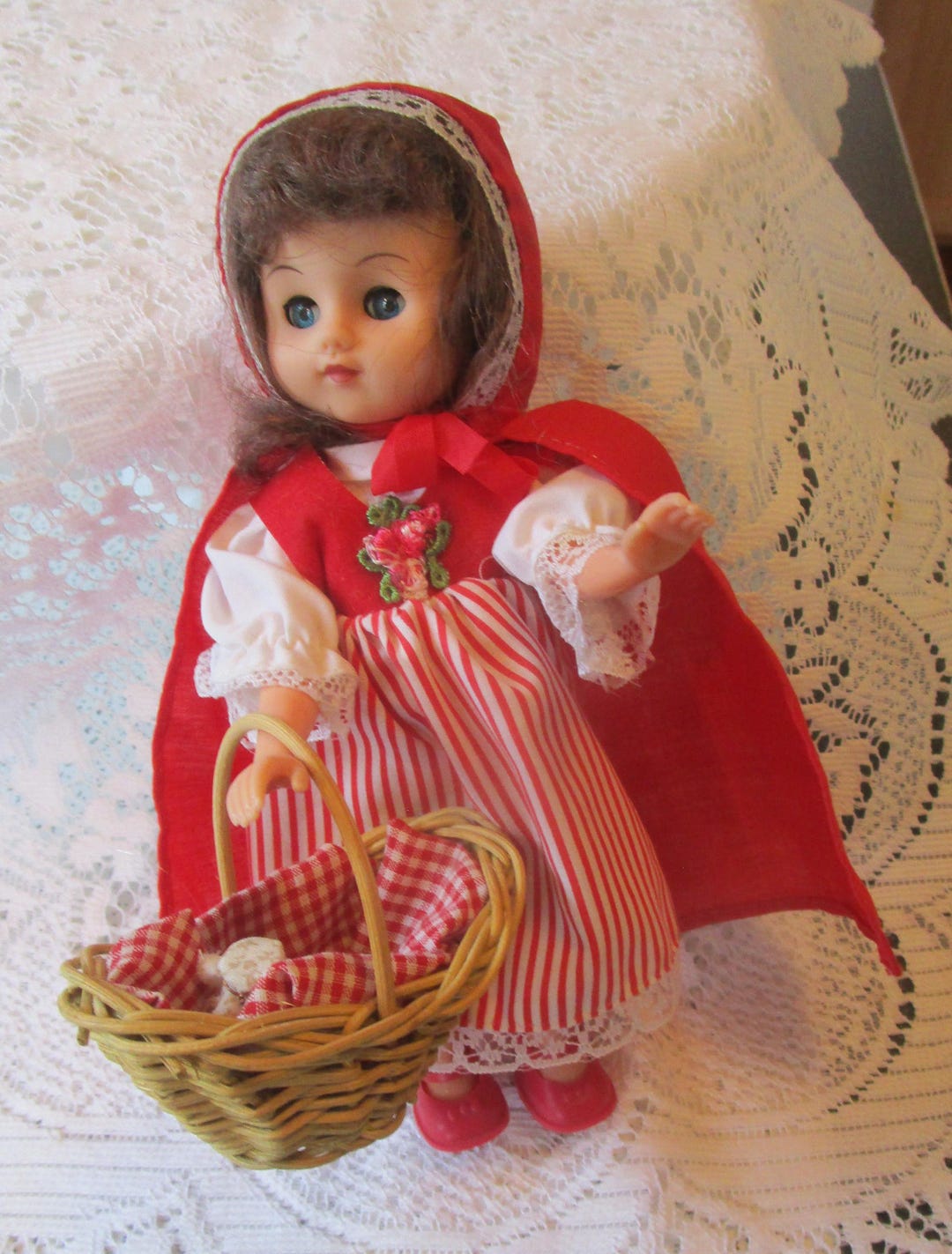 Vintage Doll, Red Riding Hood, Hong Kong, Fairy Tale Doll, Storybook ...