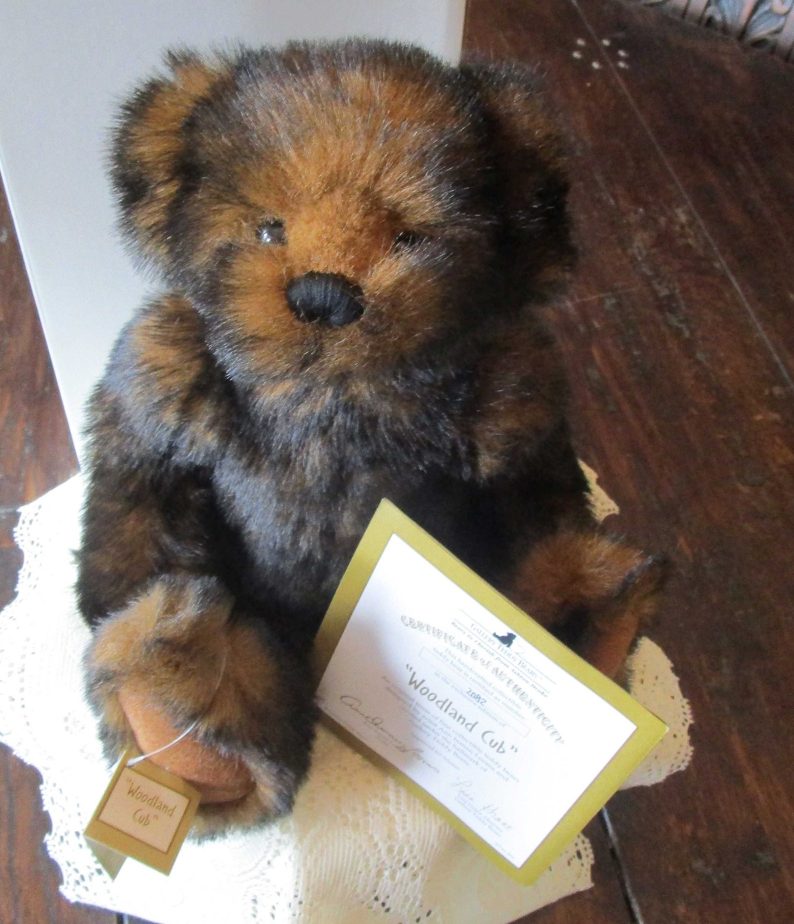 Woodland Cub Teddy Bear Ashton Drake Ann Inman-looms - Etsy