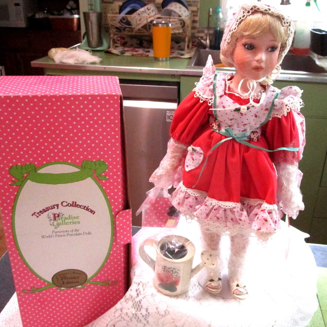 Porcelain Doll, Paradise Galleries, Anabel, Flower Girl, Vintage Dolls ...