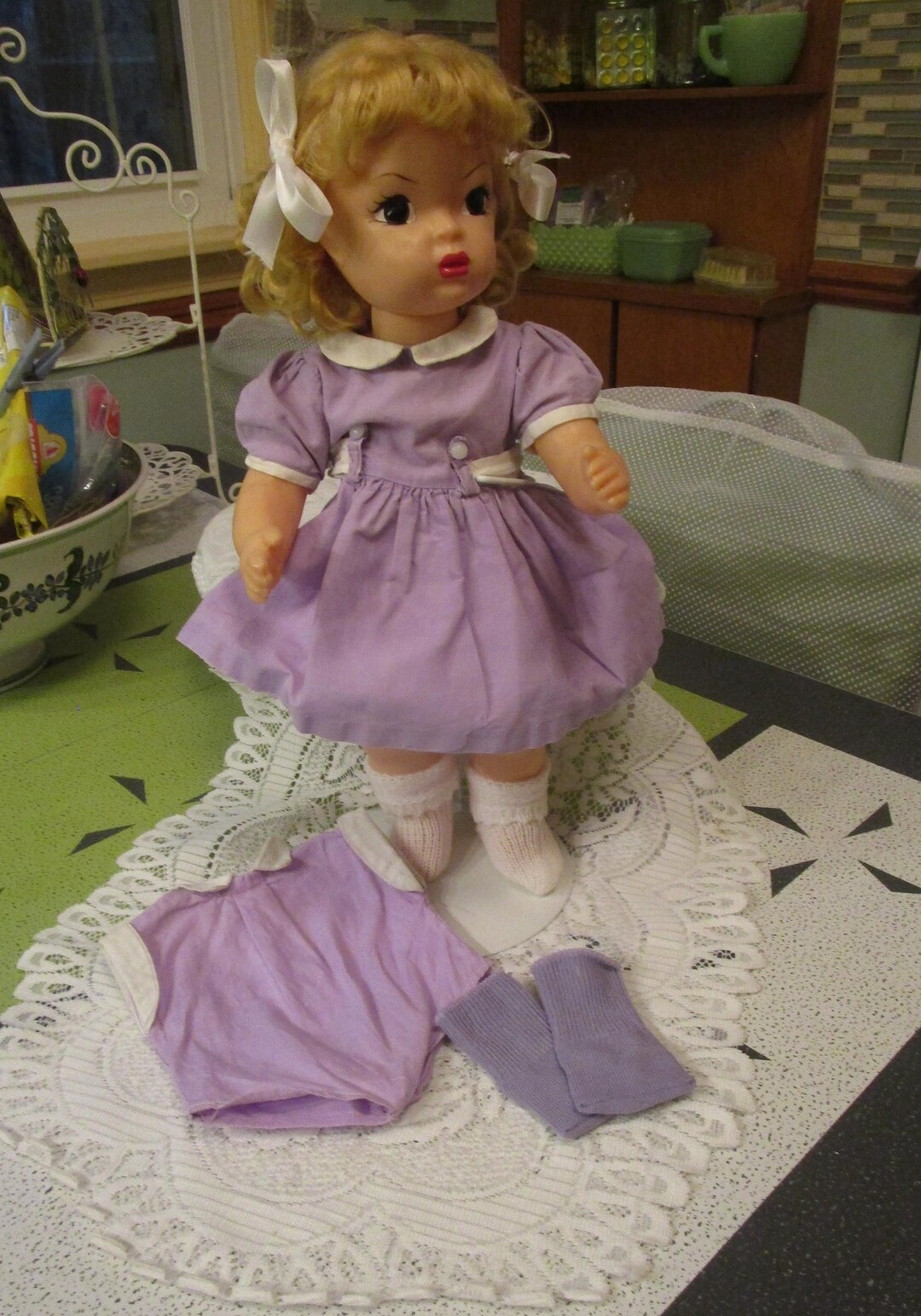 Matching, Terri Lee, Jerri Lee, Doll Outfits, Doll Dress, Doll Socks ...
