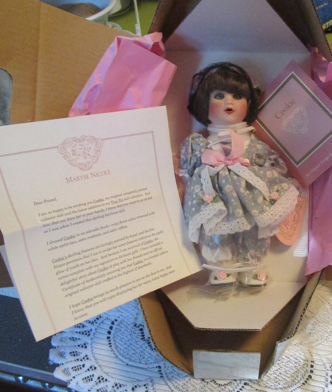 Cookie, Franklin Heirloom, Victorian Doll, Vintage Doll, Maryse Nicole ...