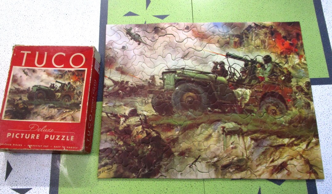 1940s, Vintage Puzzle, Tank Puzzle, World War II, Antique Puzzle ...