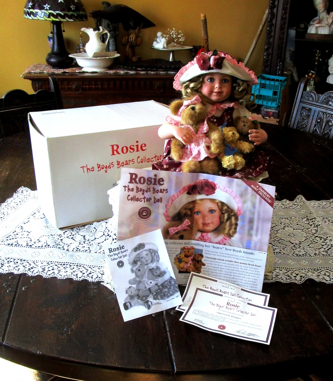 Boyds Doll, First Doll, Boyds Bears, Rosie, Teddy Bears, Porcelain Doll ...