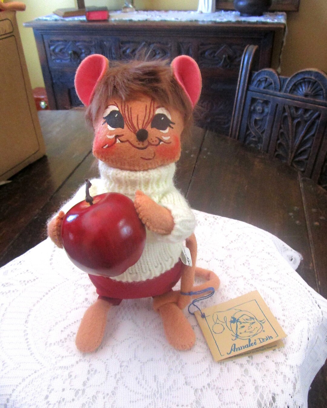 Annalee Mouse, Apple Mouse, Annalee Dolls, Vintage Annalee, Stuffed ...