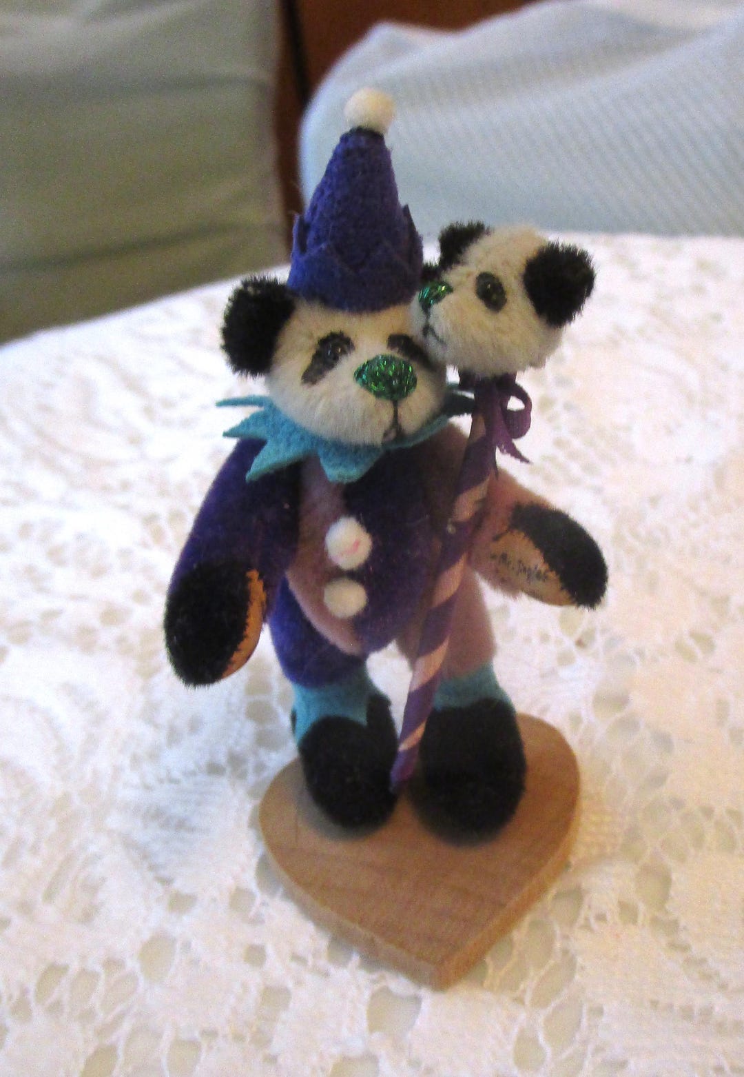 Miniature Bear, Jester, Panda Bear, Artist Bear, Teddy Bear, Vintage ...