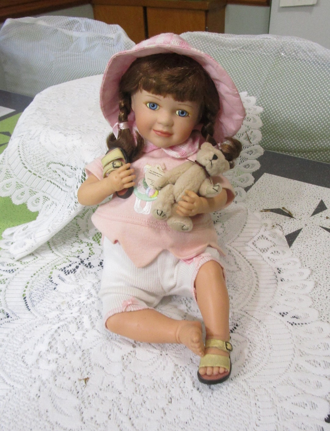 Boyds Doll, Boyds Bears, Porcelain Doll, Miniature Bear, Beach Doll ...