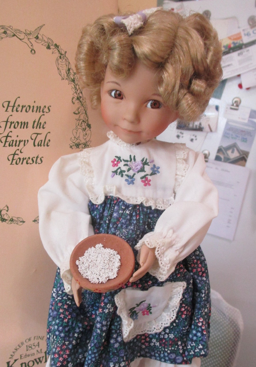 1989 Goldilocks Doll Knowles Doll Porcelain Doll Vintage - Etsy