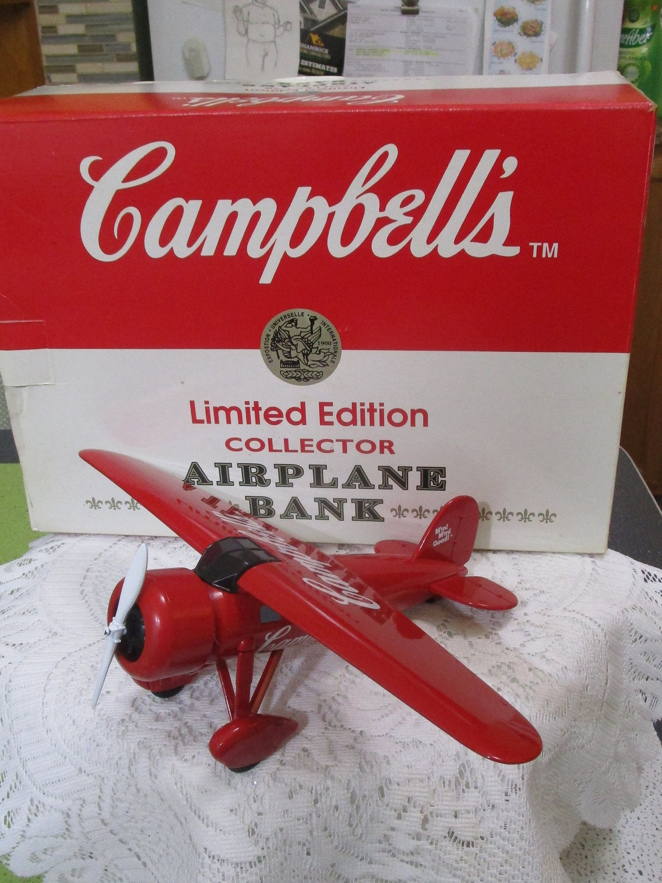 1992 Campbells Airplane Toy Airplane Airplane Bank - Etsy