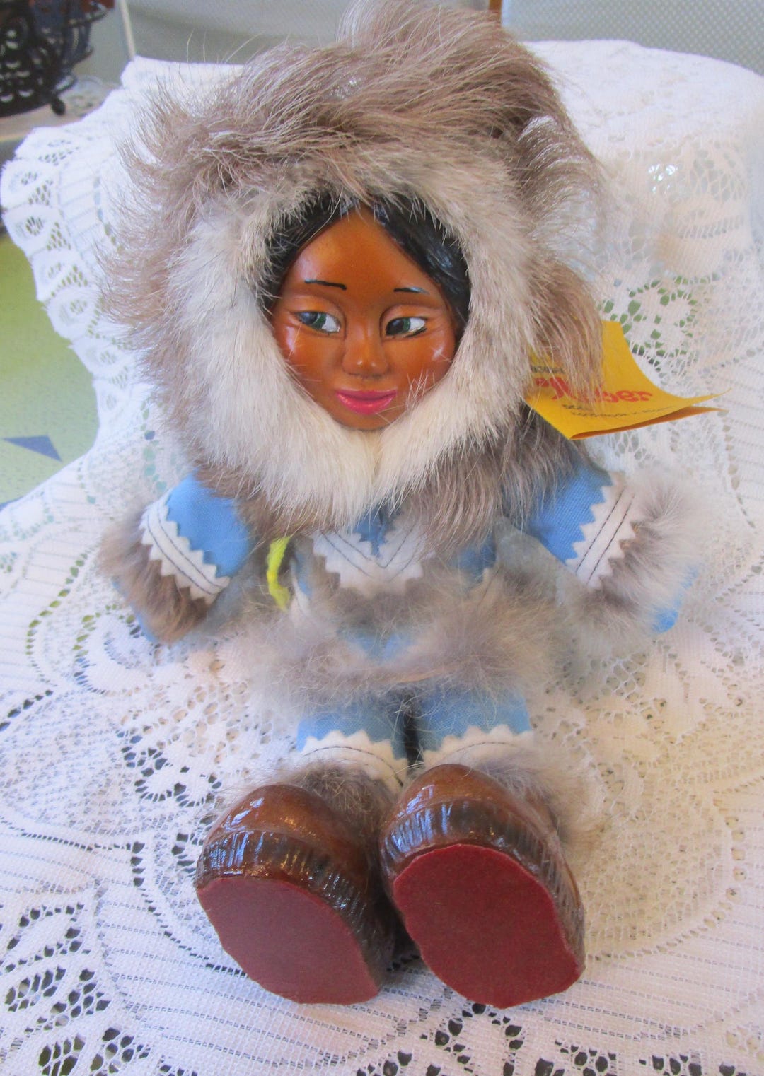 Naber Doll, Inuit Doll, Eskimo Doll, Carved Doll, Native Doll, Alaska ...