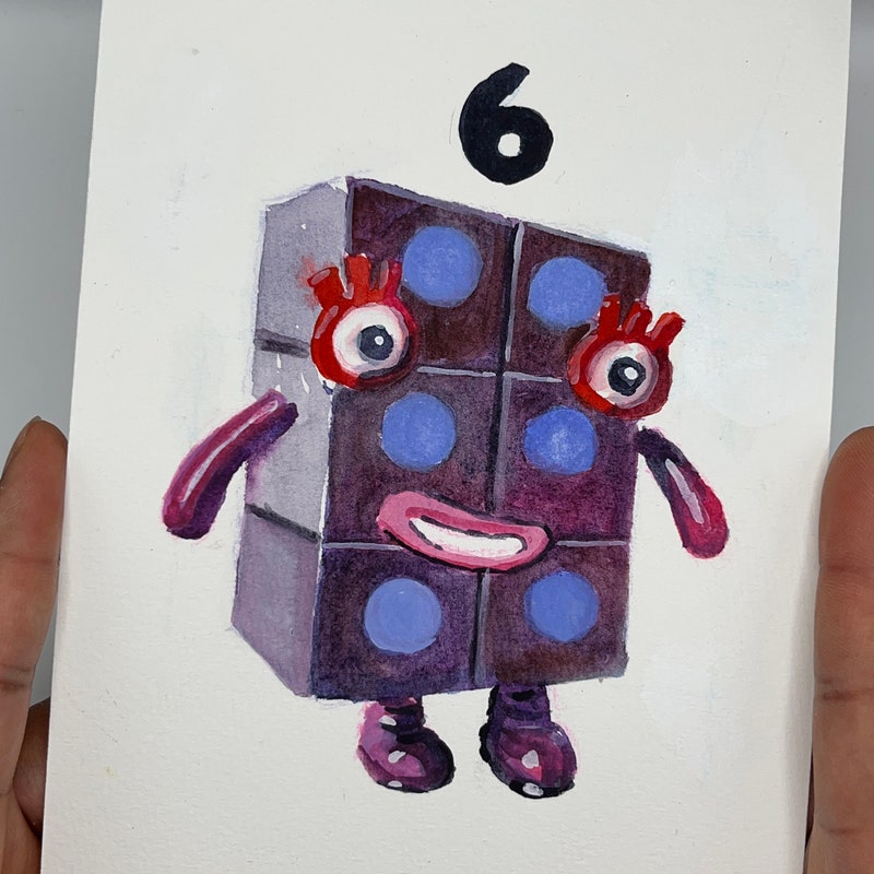 Numberblocks 6 - Etsy