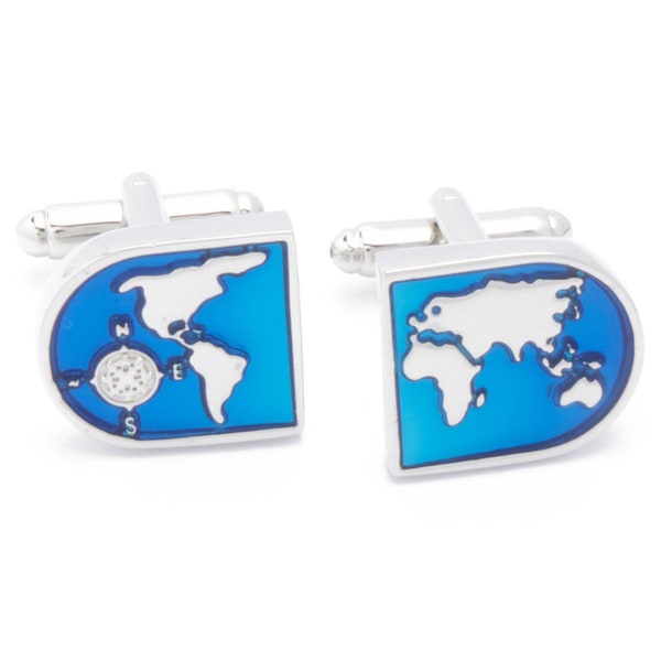 Globe Cufflinks - Etsy