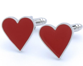 Heart Cufflinks - Etsy