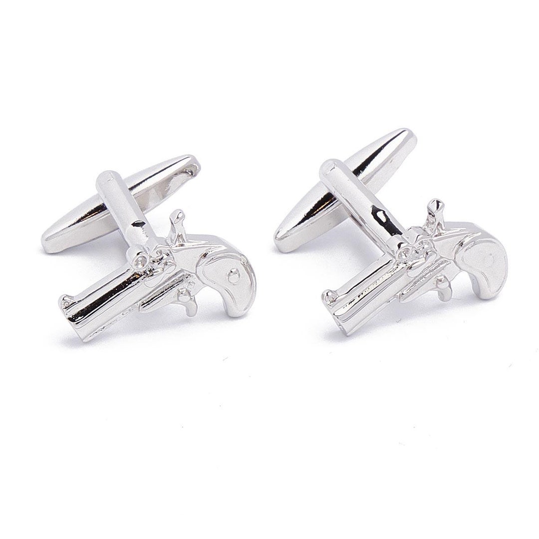 Cufflinks Rifle Old Style Revolver Gunpowder - Etsy
