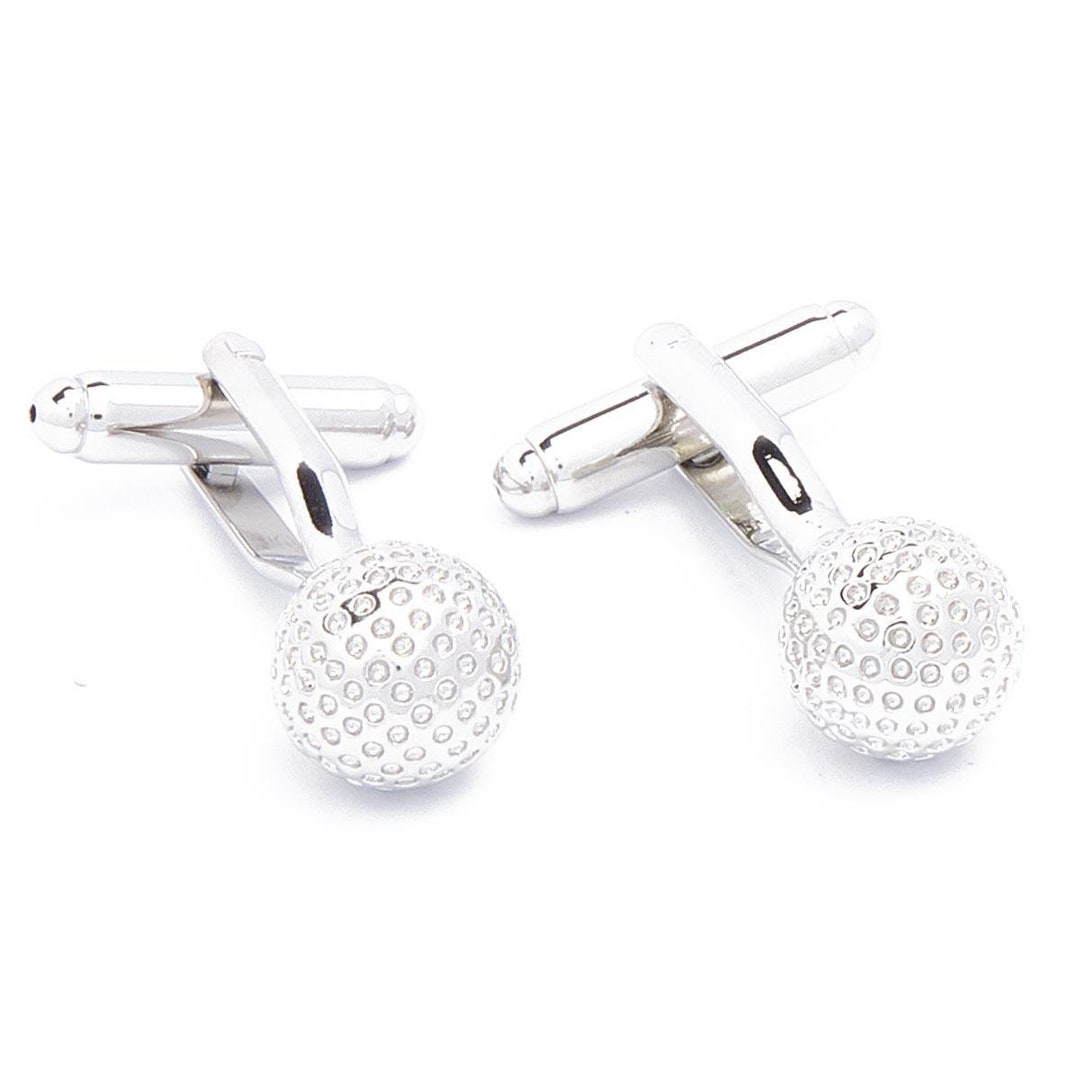 Cufflinks Golf Balls Set Silver Golfing - Etsy