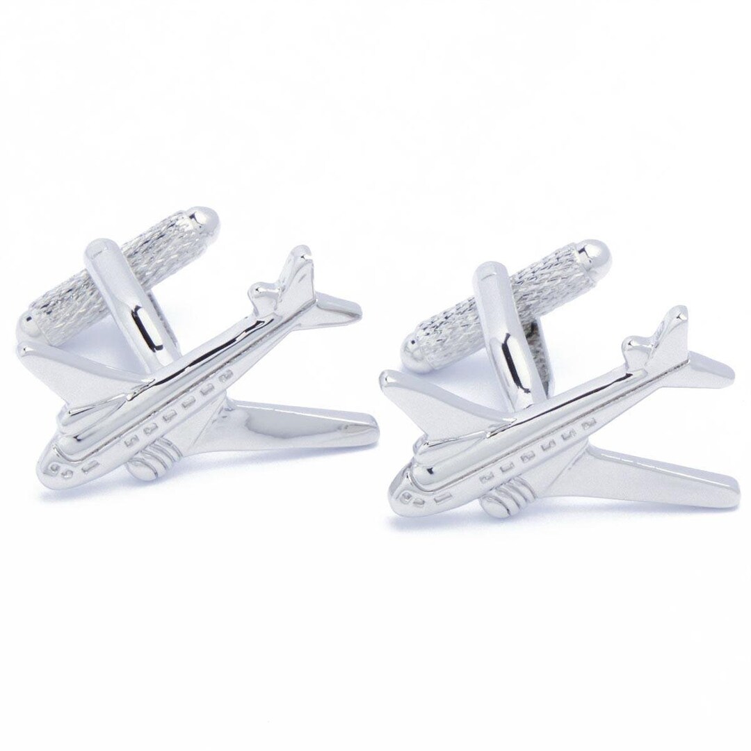 Cufflinks Airplane Jet Plane Private Jet - Etsy
