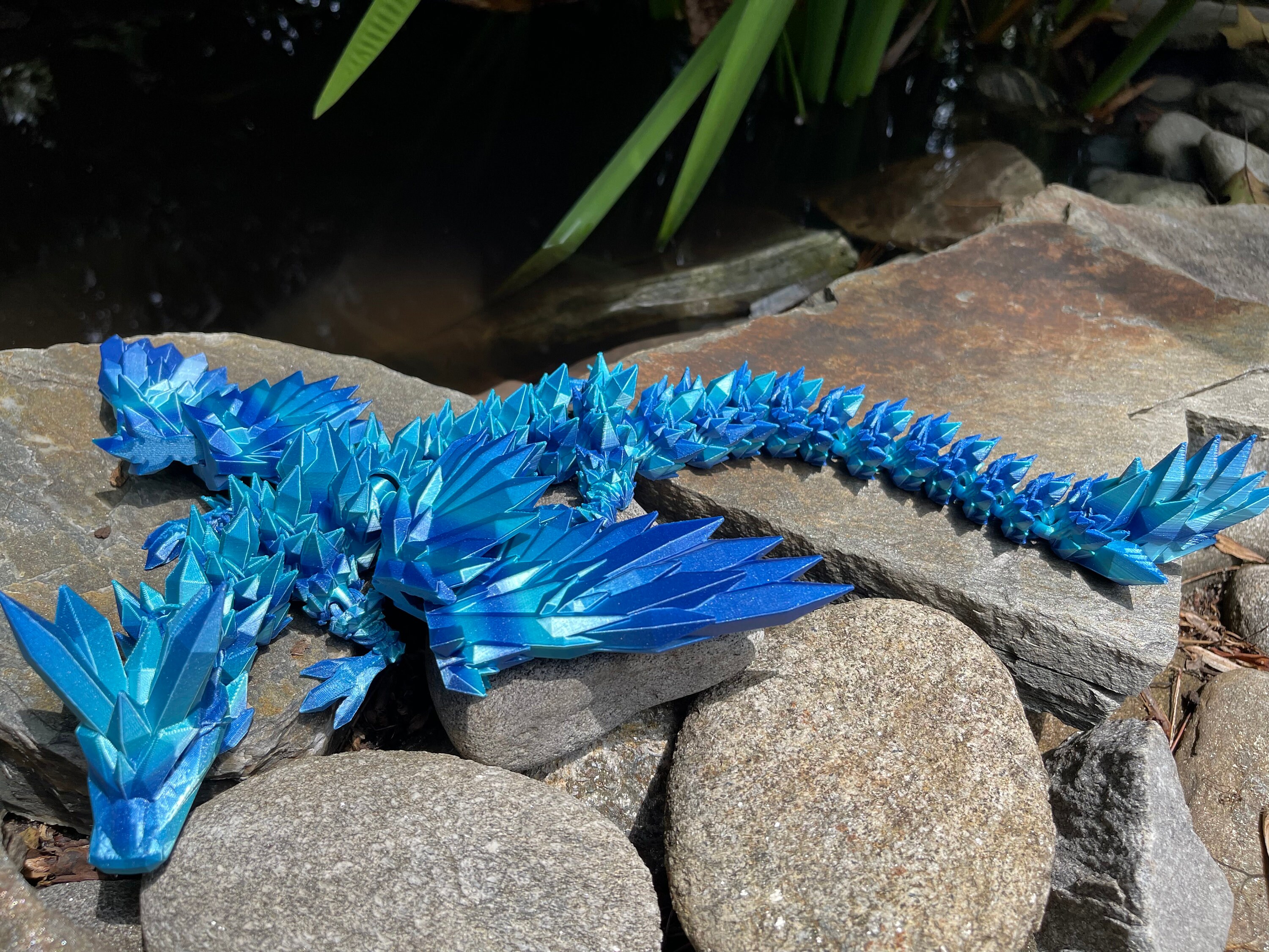 Articulated Crystal Winged Dragon-designed by Cinderwing3d(authorized ...