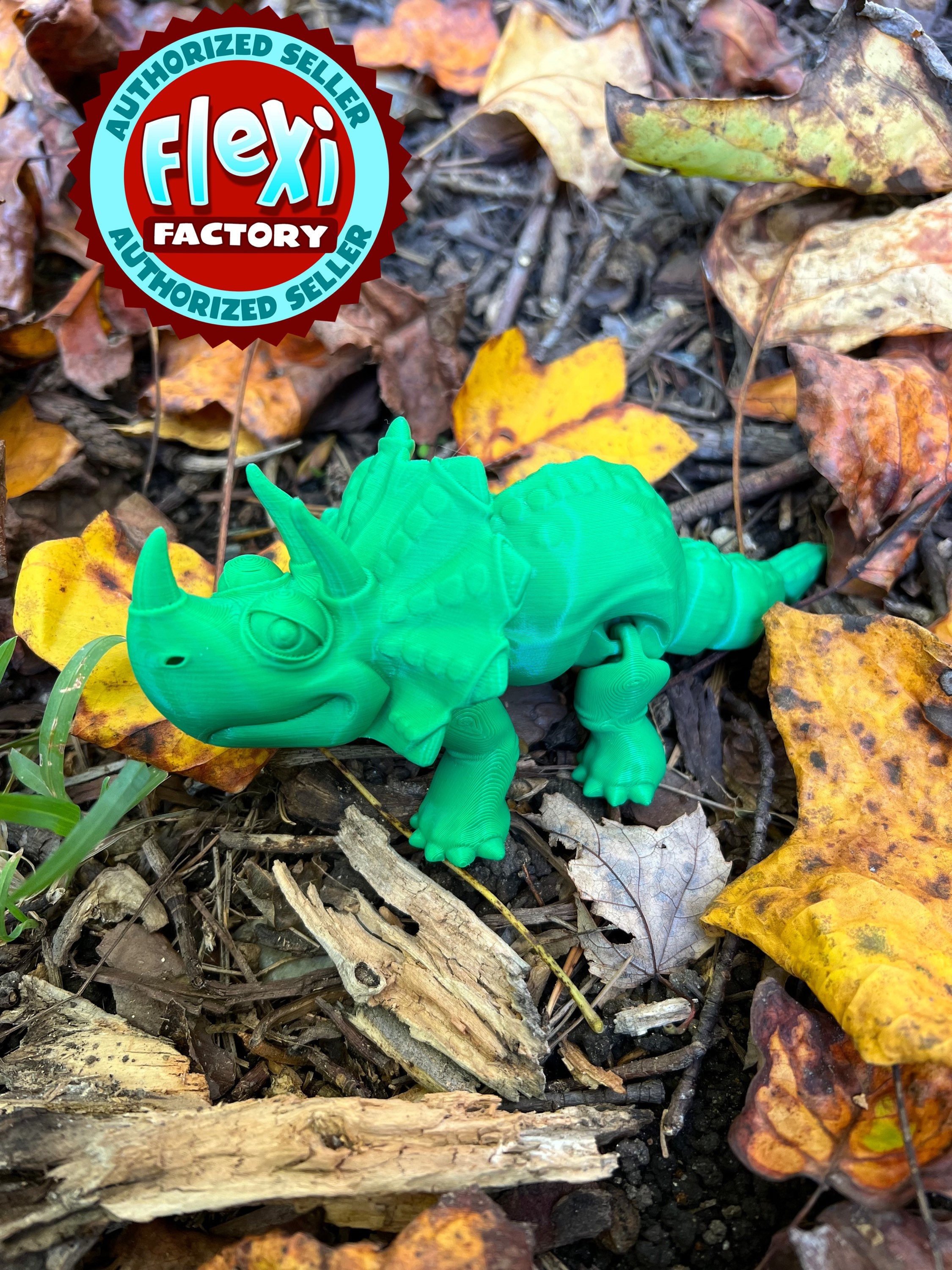 Flexi Triceratops-desinghed by Flexi Factory authorized - Etsy