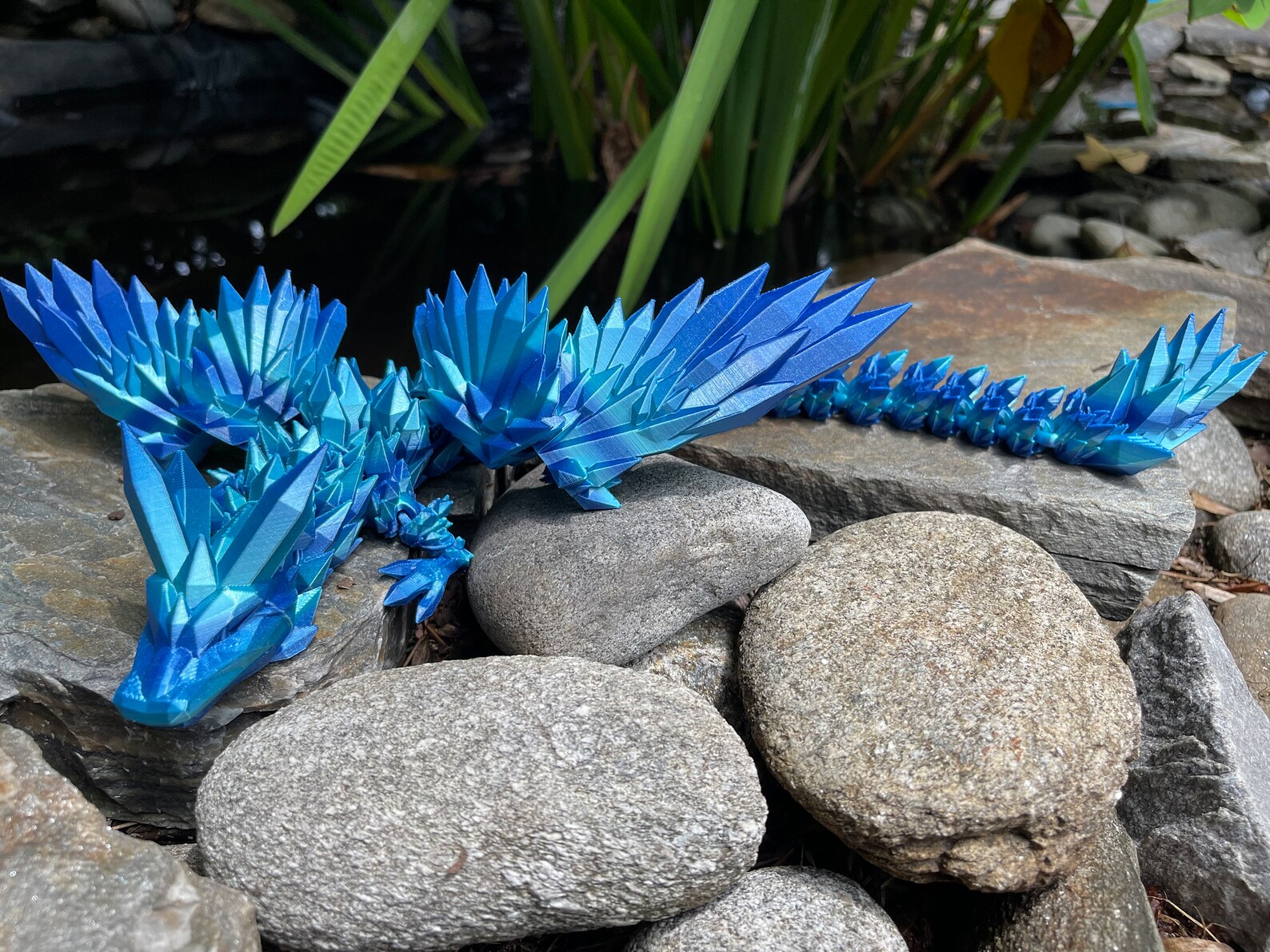 Articulated Crystal Winged Dragon-designed by Cinderwing3d(authorized ...