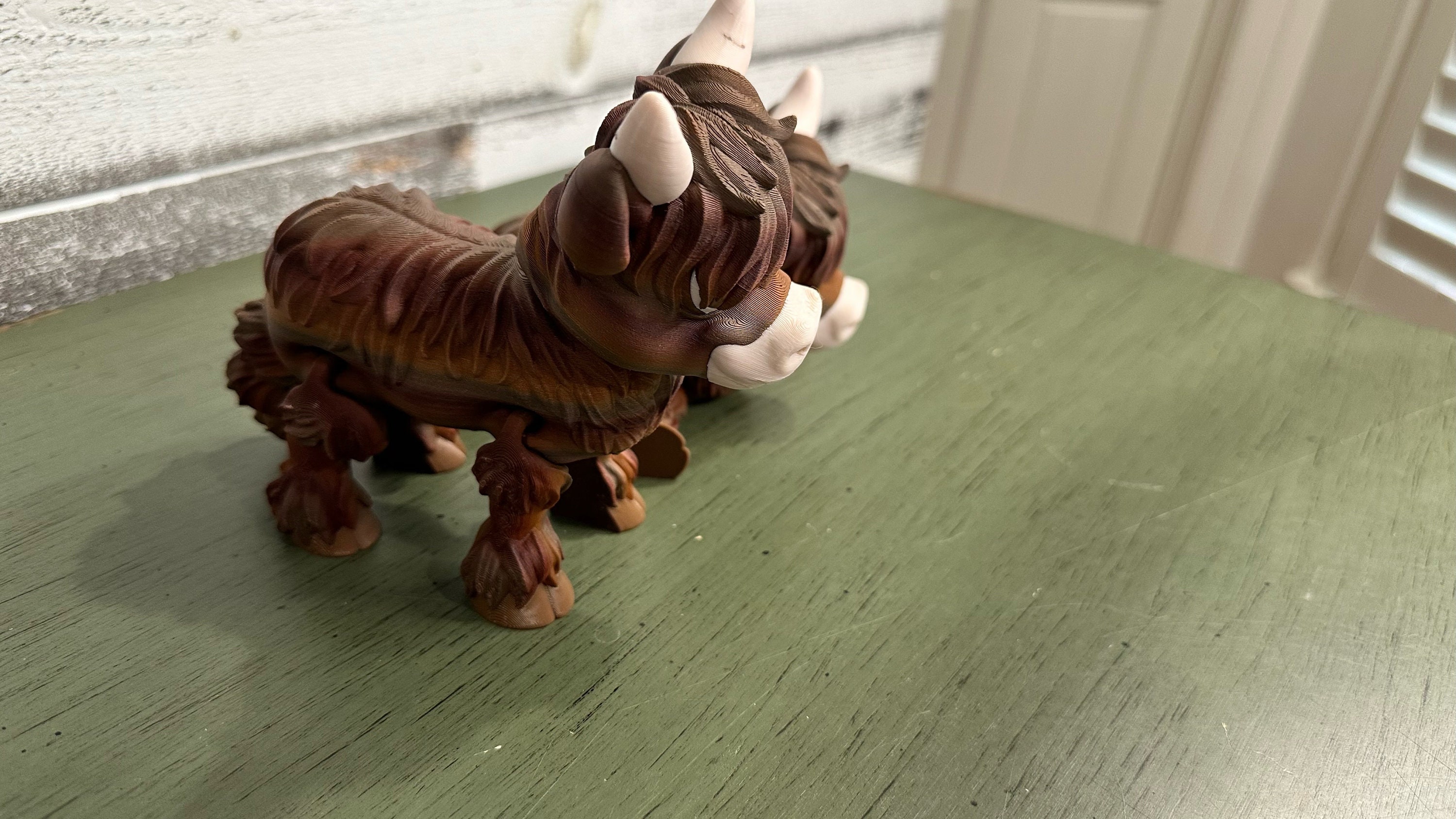 3D Printed Articulated Highland Cow Designed by Toonz Factory - Etsy