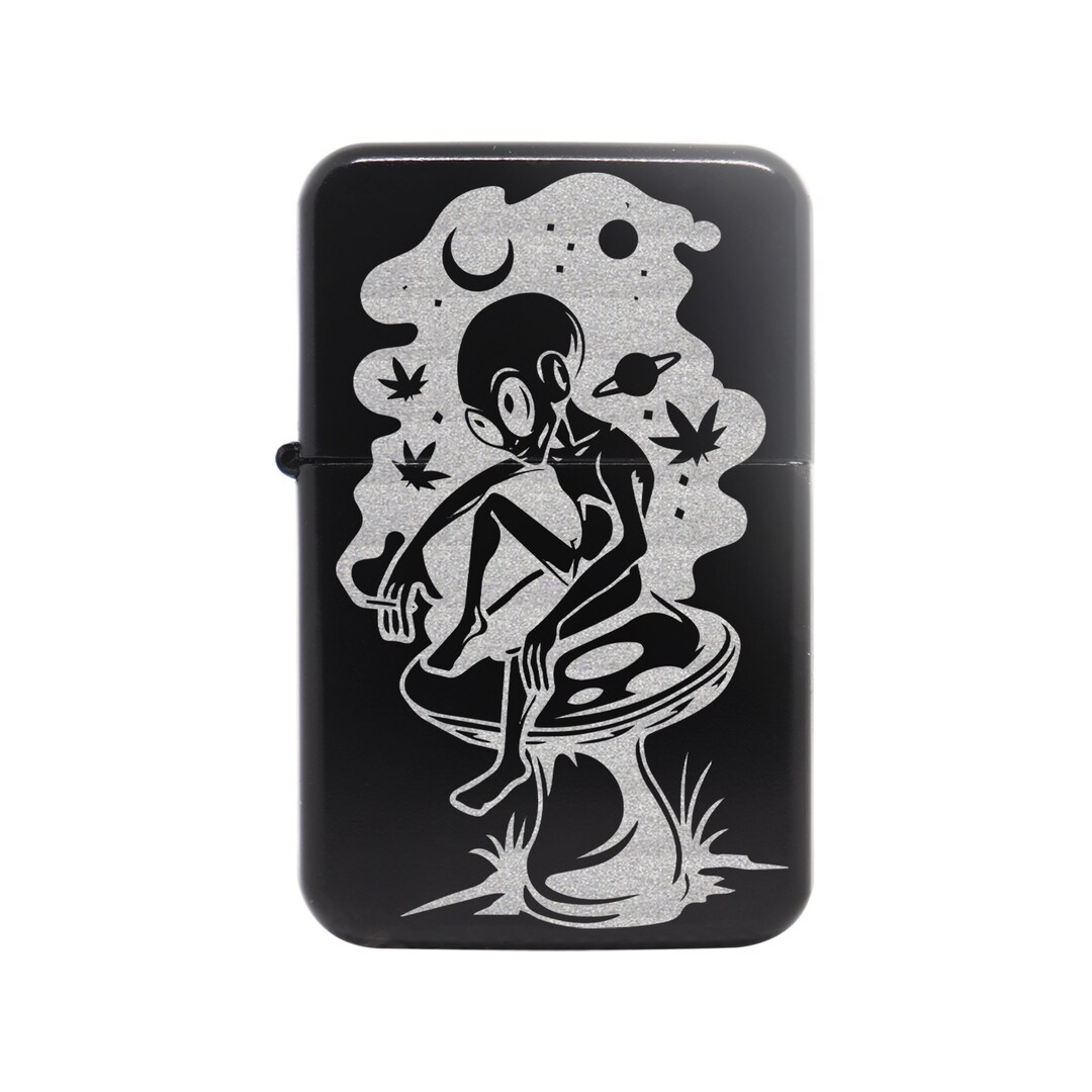 Personalized Alien/sasquatch Metal Lighters 12 Designs to Choose From ...
