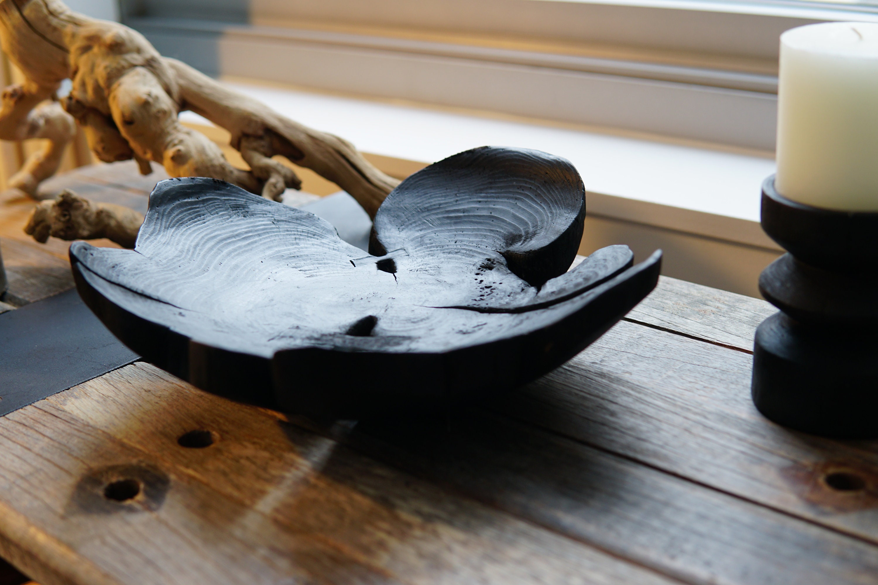 Rorschach Yakisugi Bowl - Etsy