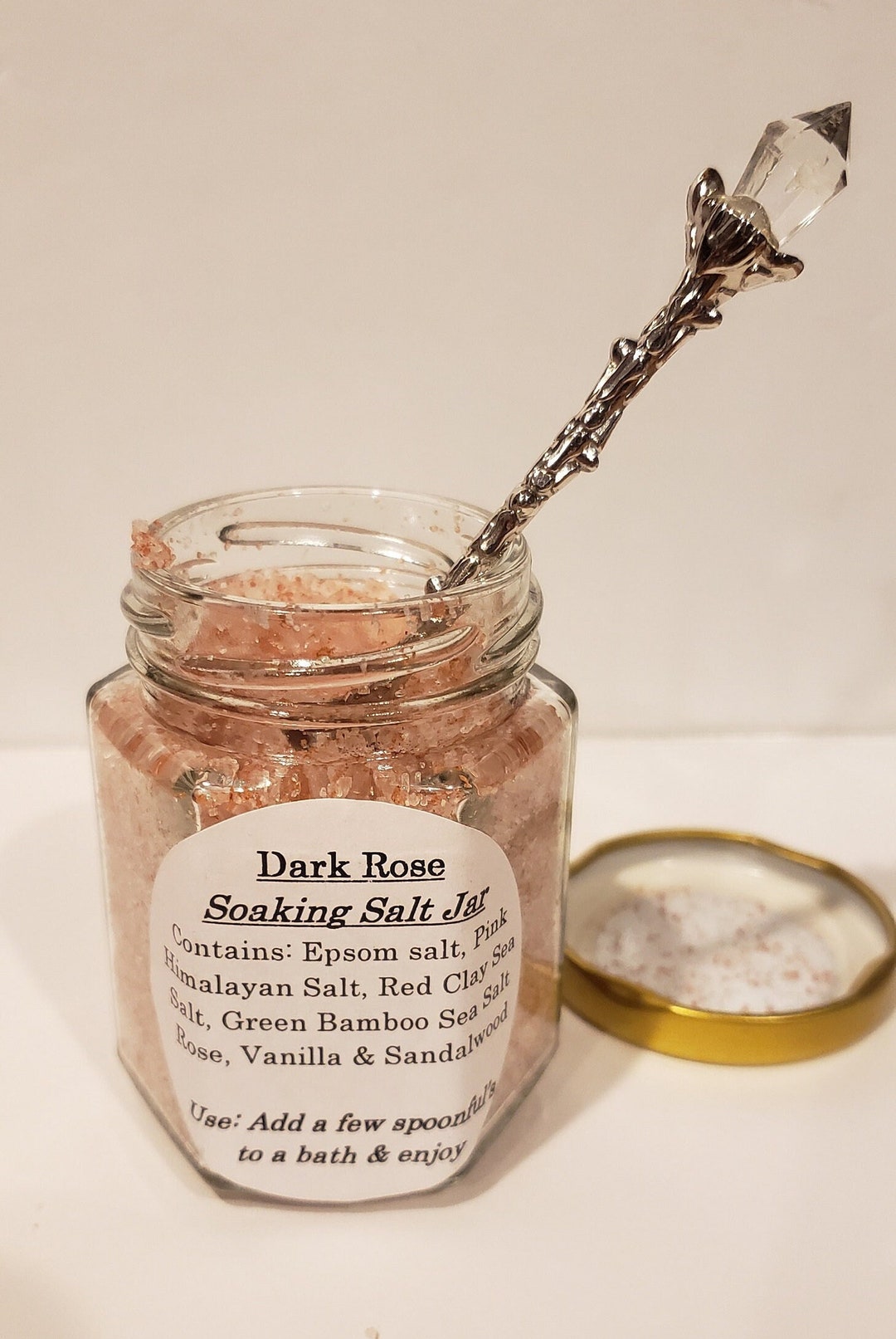 Herbal Soaking Salt Jars / 3 Oz. Jar / No Dyes Only Salt & Essential ...