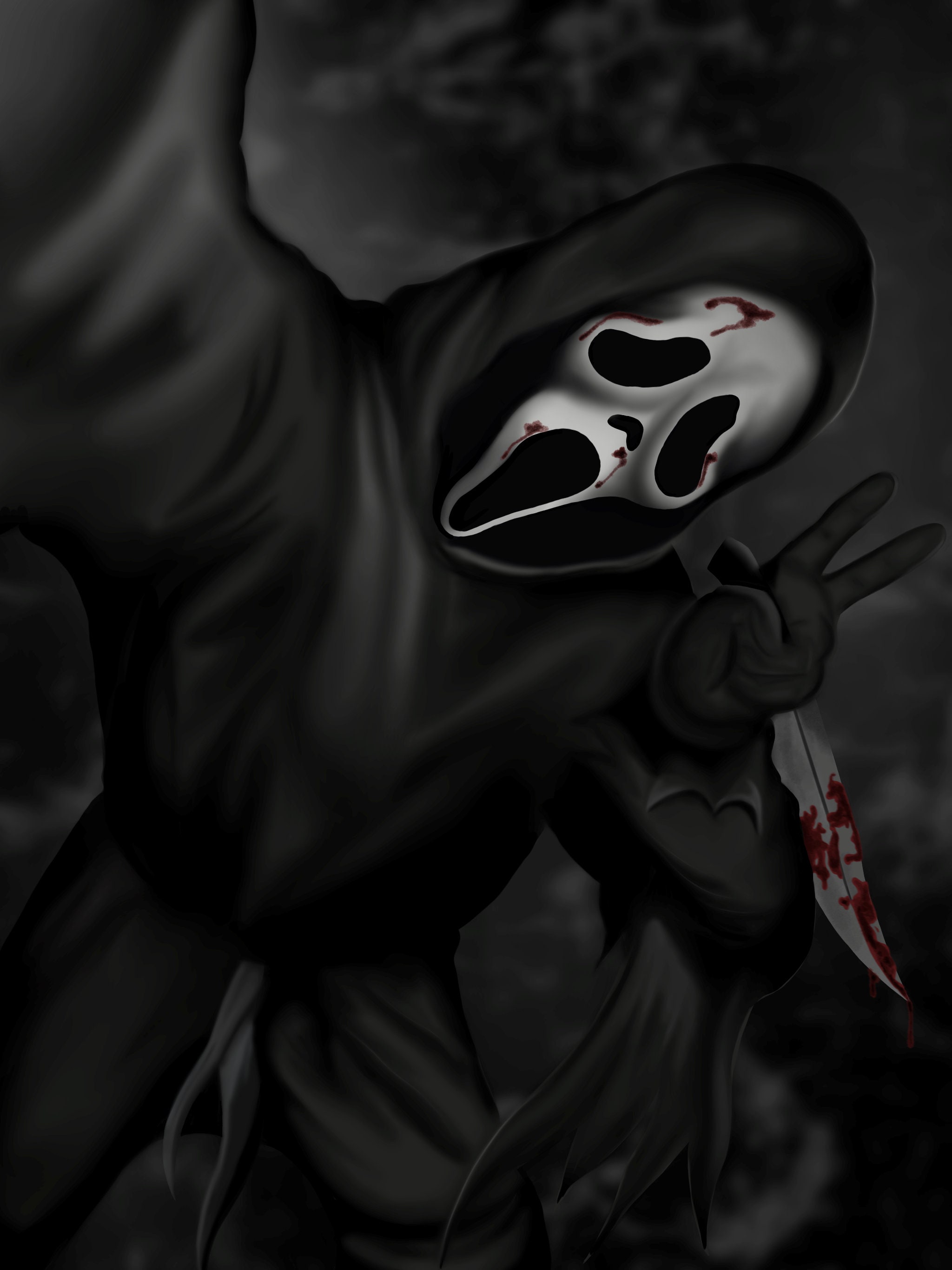 Ghost Face Dead by Daylight Print Digital Download Handmade - Etsy