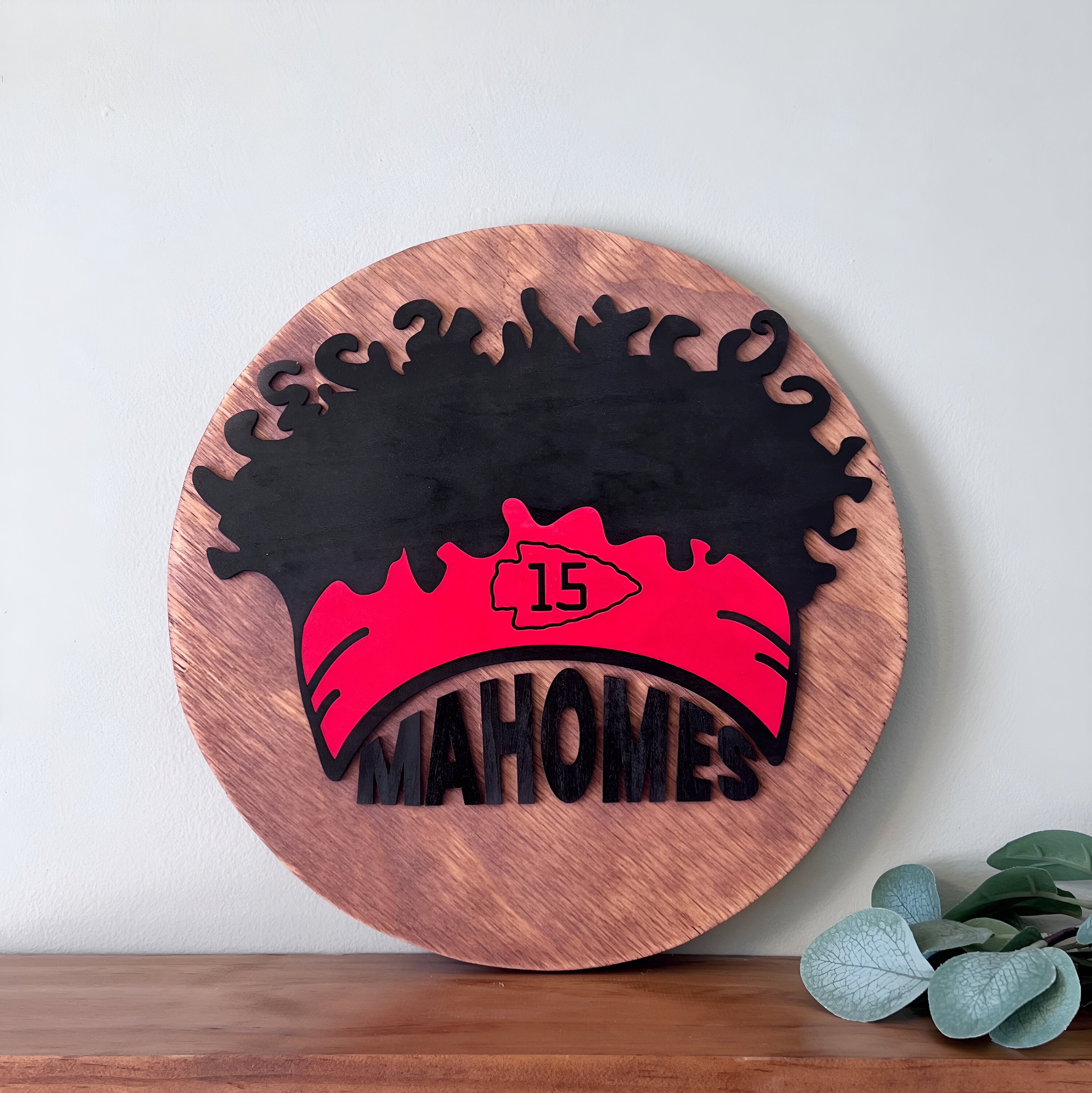 Mahomes Front Door Hanger. KC CHIEFS. Patrick Mahomes. 15. Black and ...