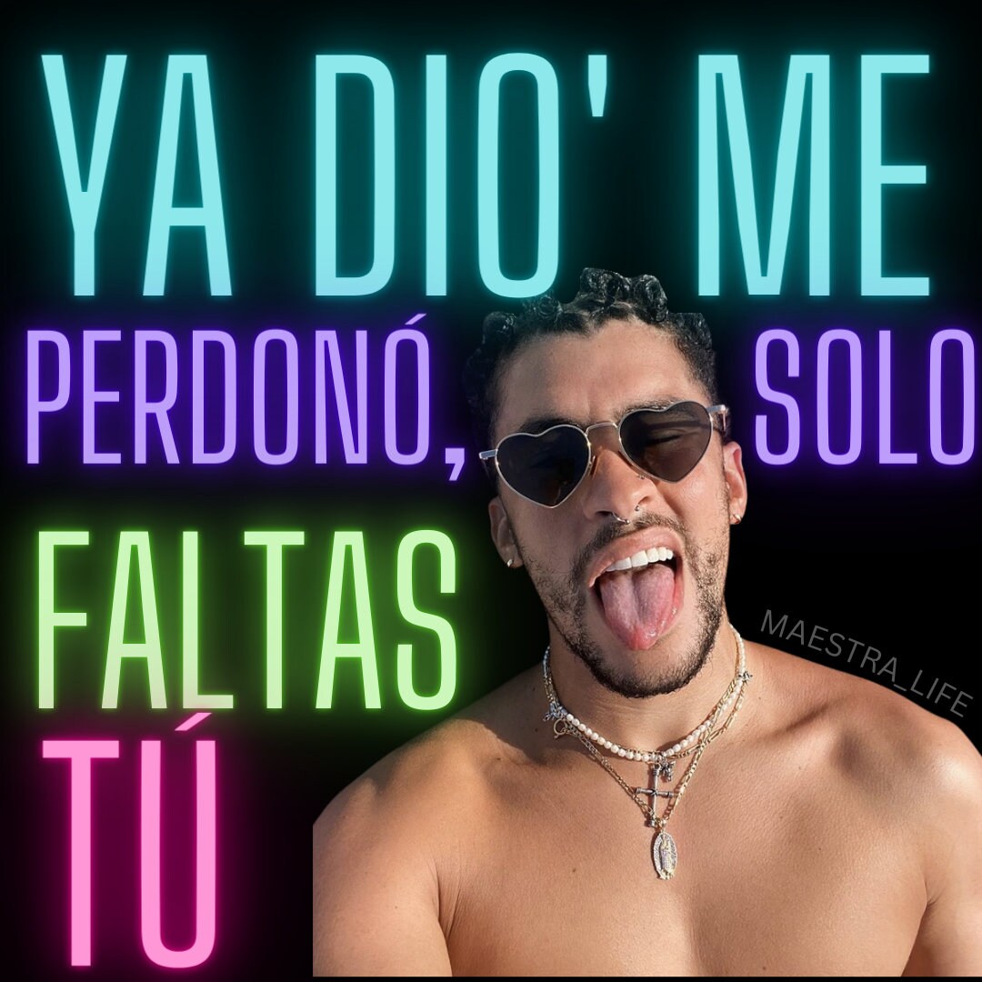 Bad Bunny Sticker Dios Ya Me Perdono - Etsy