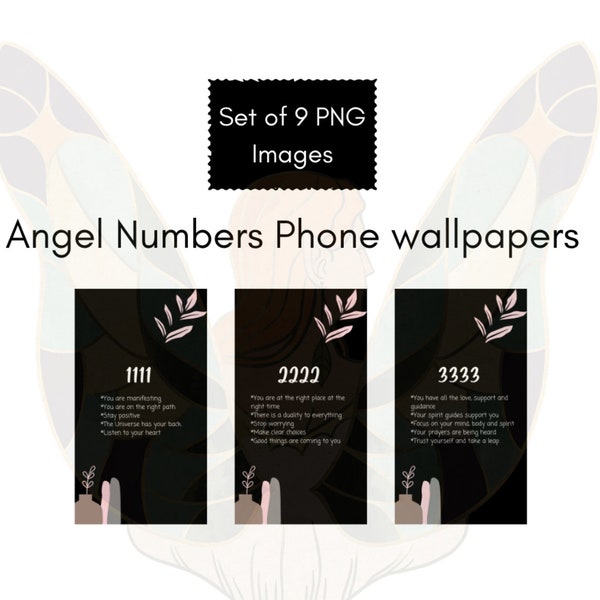 Angel Numbers Wallpaper - Etsy