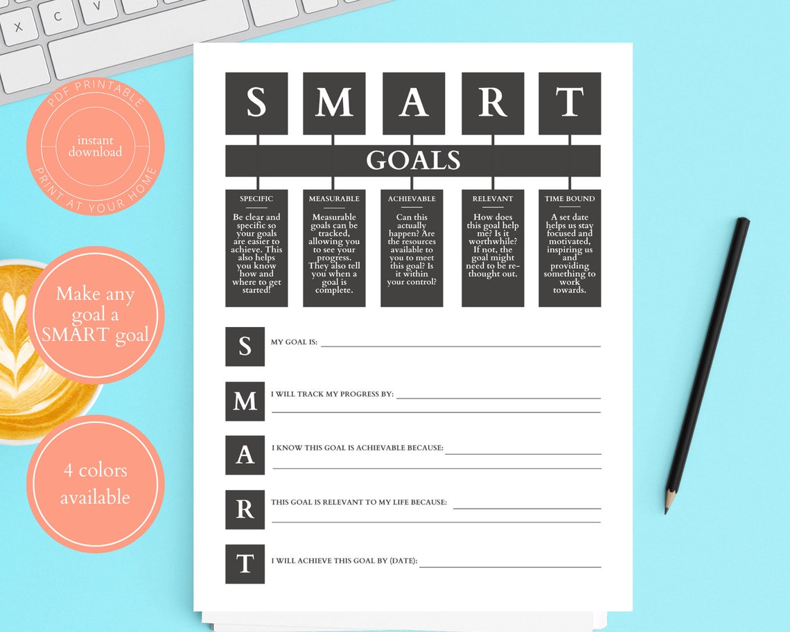 What Are SMART Goals? | Goal Setting Template | Goal Tracker | Goal ...